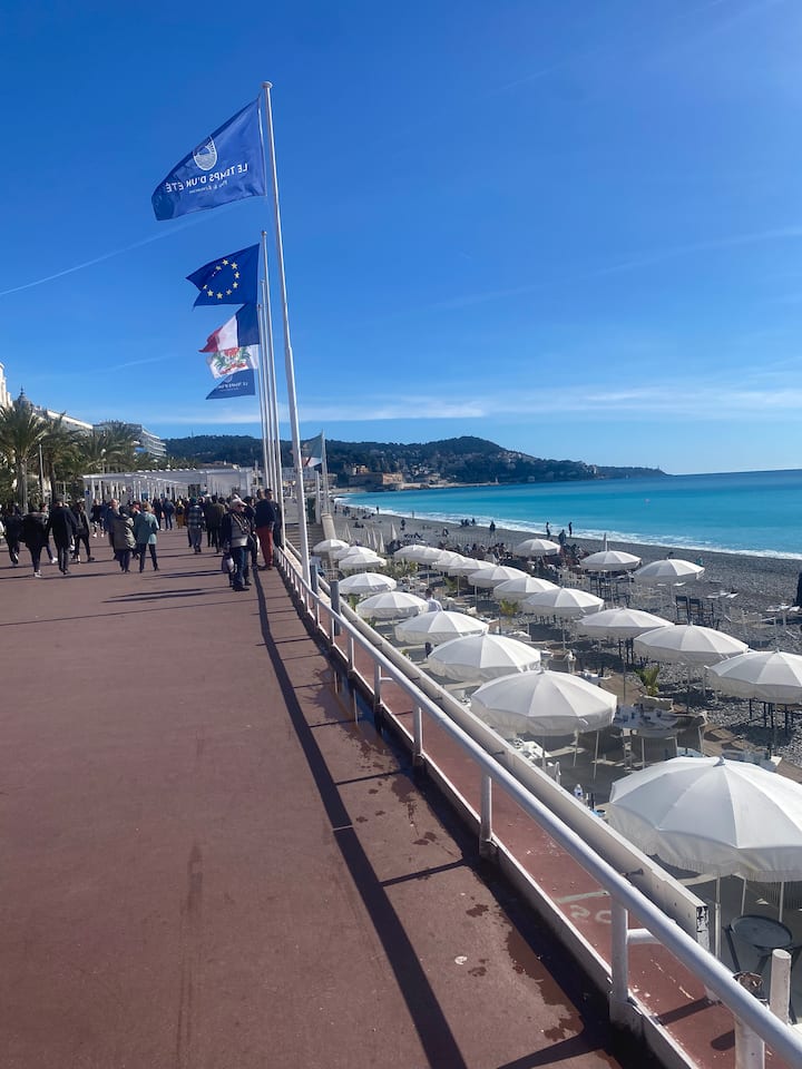 Appartement Avec Terrasse à 50 M De La Promenade - Nizza