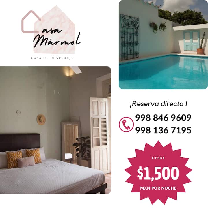 50% Off: Colonial House With Pool In San Román - Campeche, México