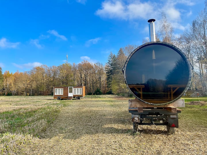 Idyllischer Schäferwagen Mit Sauna Am Waldrand - Chemnitz