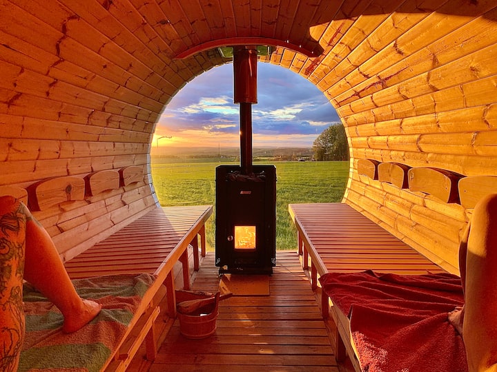 Idyllischer Schäferwagen Mit Sauna Am Waldrand - Chemnitz