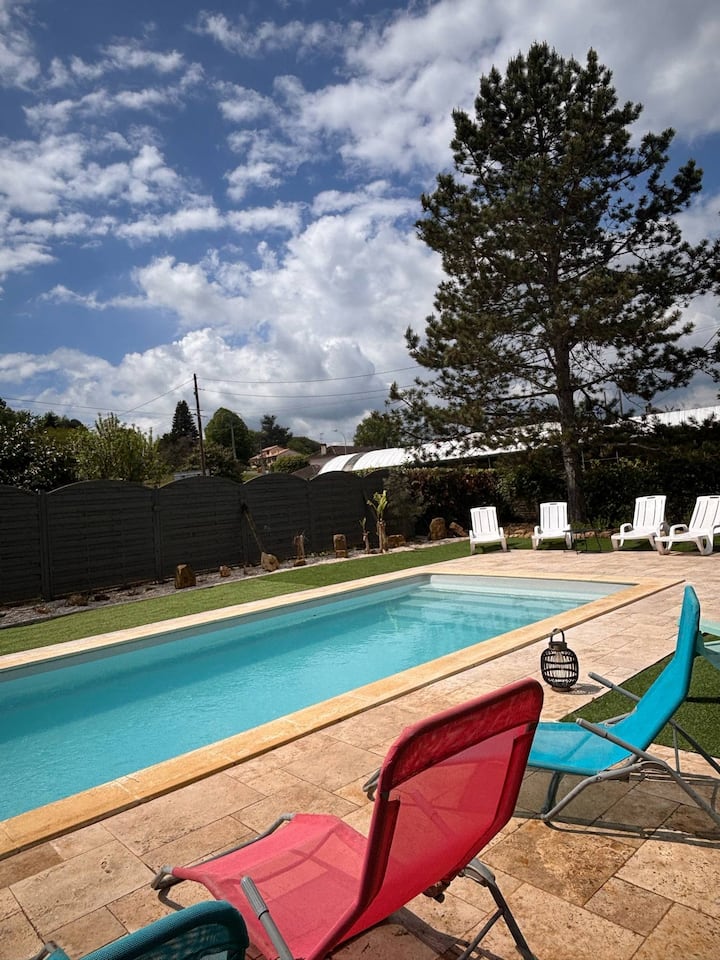 Gîte Confort Avec Piscine Chauffée - Sarlat-la-Canéda