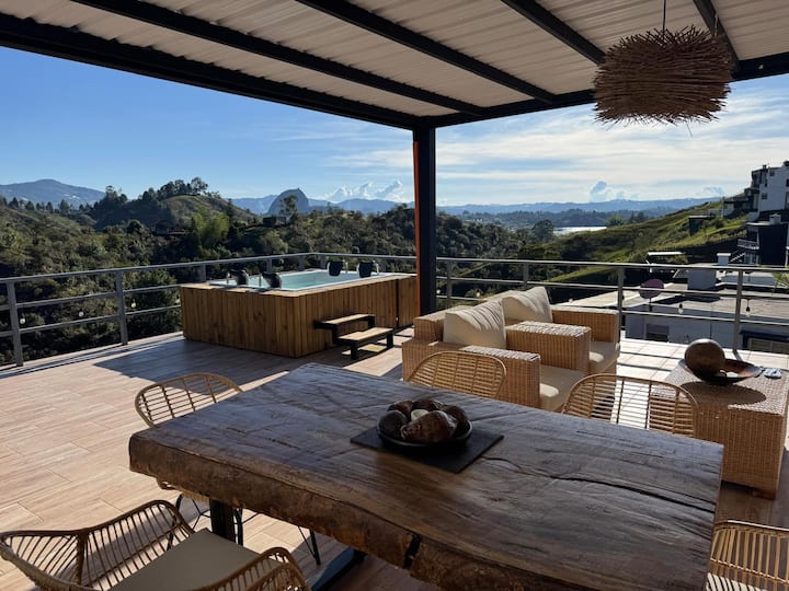 Mountain Home Close To Guatape Pueblo W/jacuzzi - Guatape