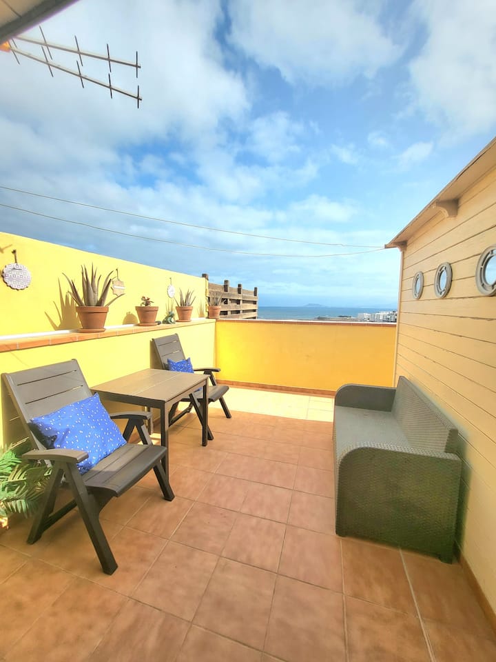 Carlo's Penthouse With Sea View And Terrace - Fuerteventura
