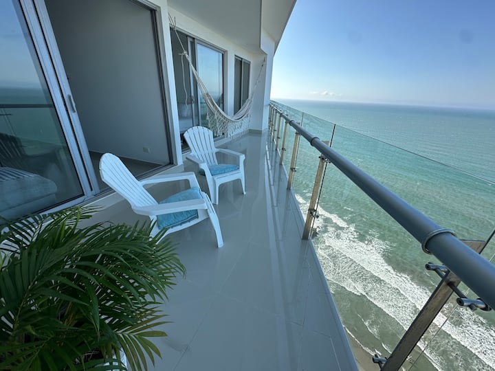 Beachfront Apt 5 Min From The Historic Center - Cartagena