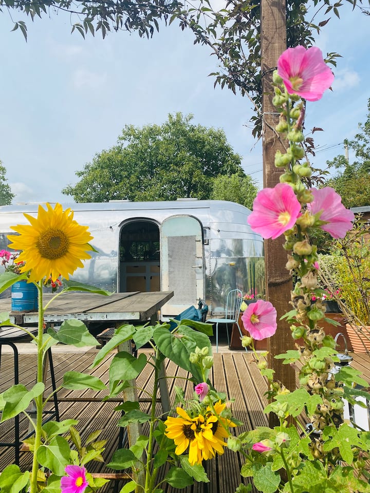 Vintage Airstream - Outdoor Bath - Marilyn Meadows - Forest of Dean