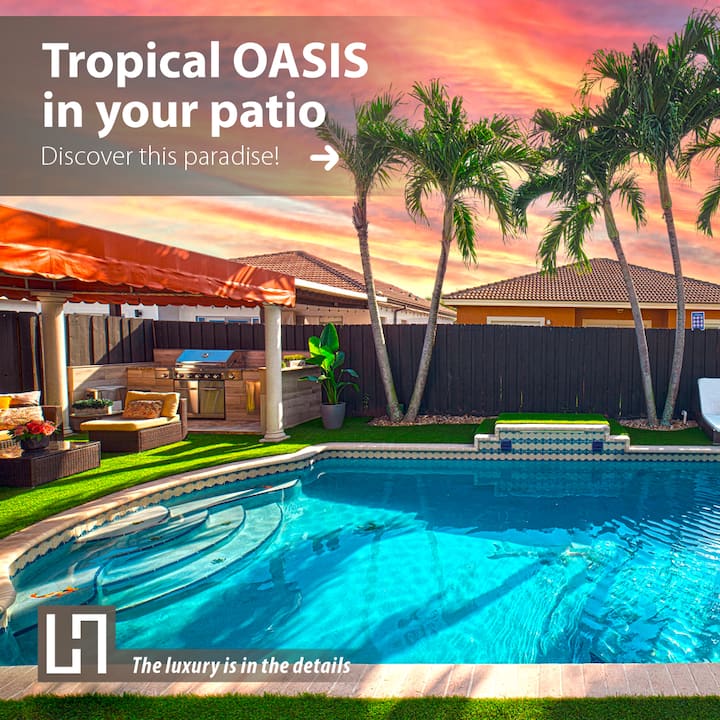 Miami House Heated Pool Bbq & Family Fun - Cutler Bay, FL