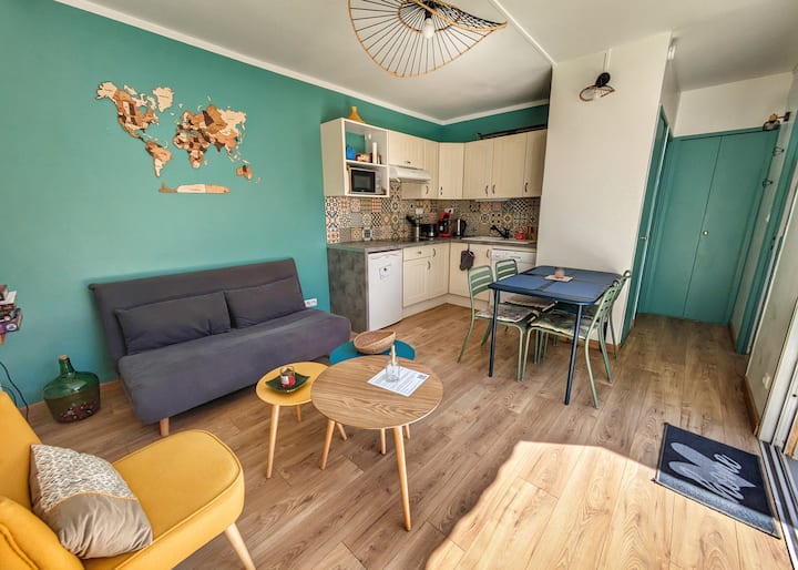 L'escapade : T2 Avec Terrasse à 2 Pas De La Plage - Le Barcarès