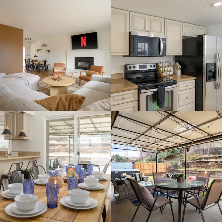 Stay Golden! Family Retreat + Hot Tub, Sleeps 12! - Wheat Ridge, CO
