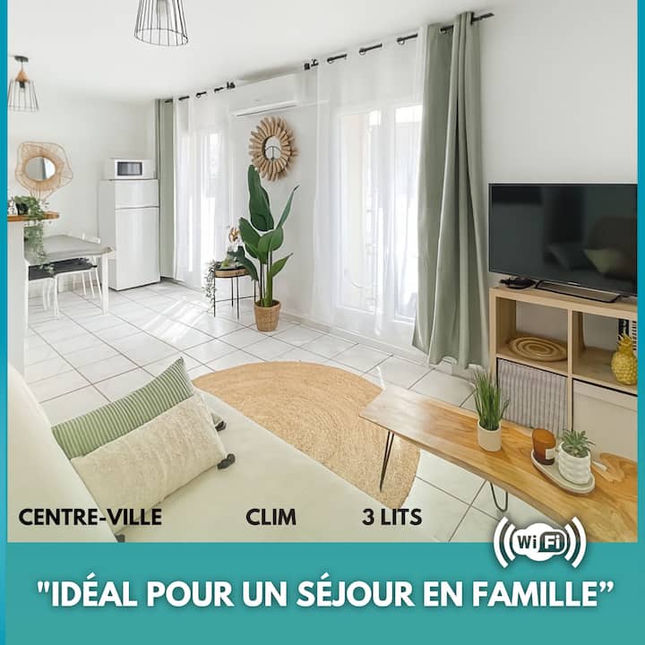 Le St Martial, Sète T3 Wifi Clim Centre-ville - Sète