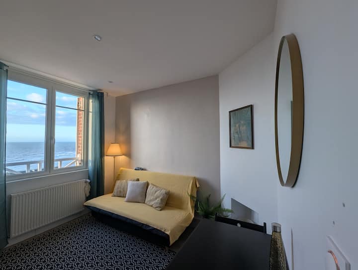 Au Pin Bleu Majorelle, Vues Mer Cosy (Local Vélo) - Ault