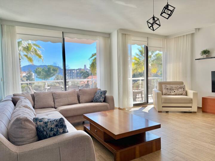 Deniz Manzaralı, Plaja 100 Metre,2+1, Luks Daire 2 - Marmaris