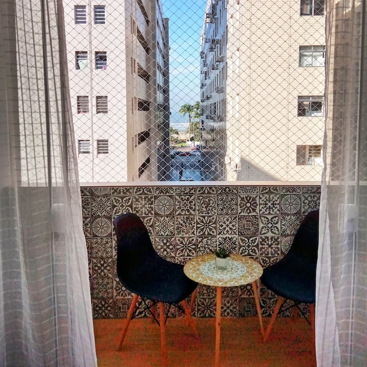 Ap Studio Orquidário Completo, Vista Mar Com Vagas - Santos