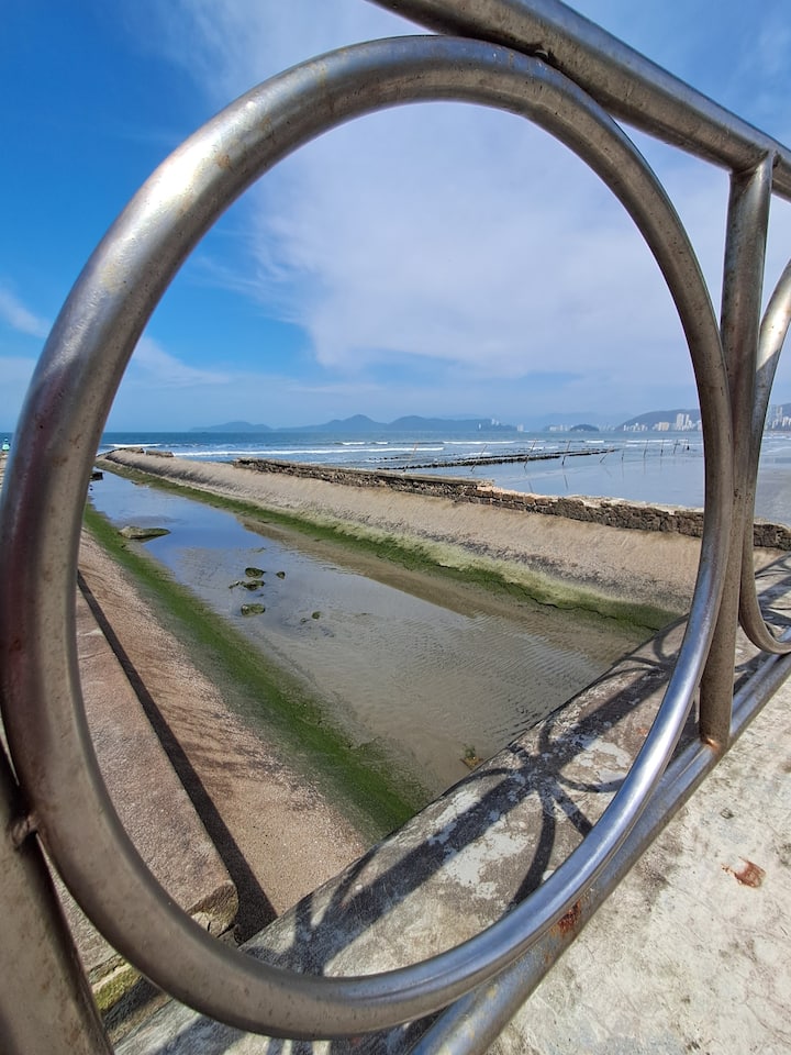 Studio Orquidário - Cozy Beach View W Balcony - Santos