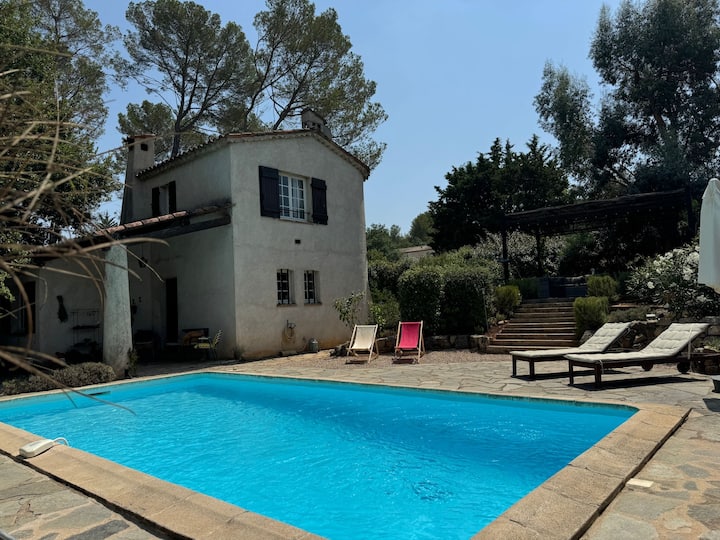 Authentic French Summer House With Views And Pool - Fayence