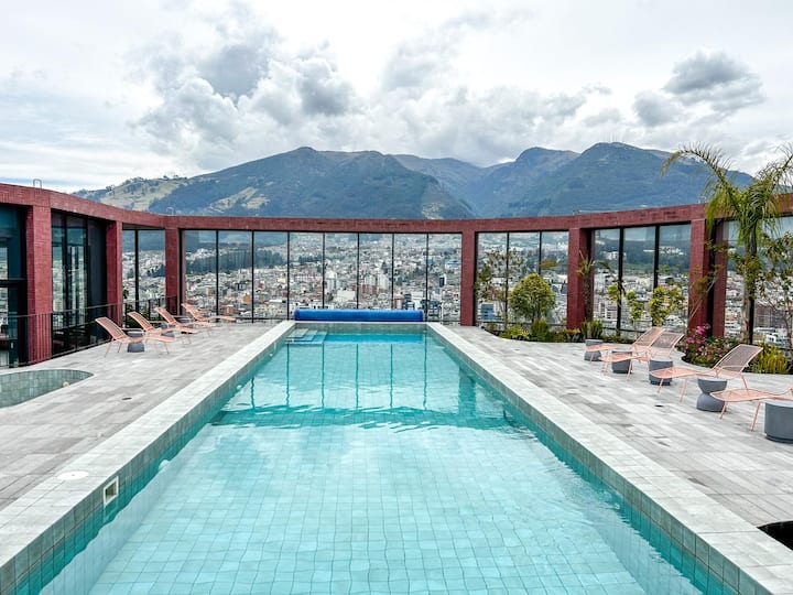 Edf Epiq, Dpto. Vista Panorámica, Piscina, Parqueo - Quito