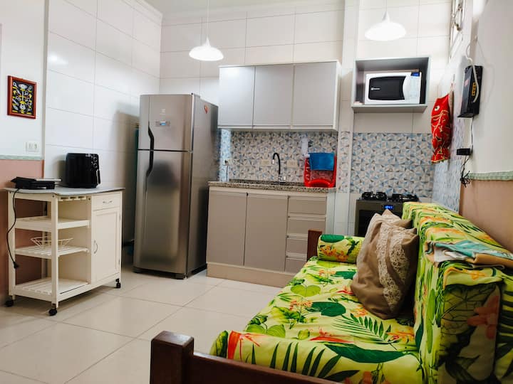 Apartamento Encantador Em Gonzaga - Santos