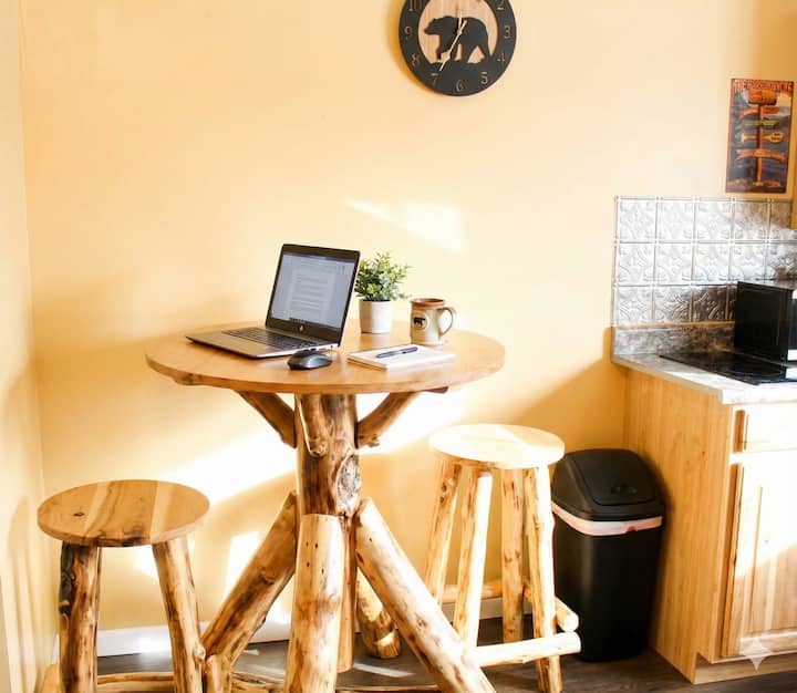 Lake George Basecamp | Kitchenette & Workspace - Sasquatch, Queensbury