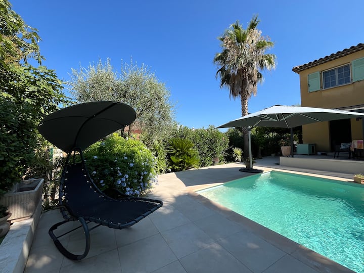 Studio Au Calme Piscine, Entrée Privée & Parking - 格拉斯
