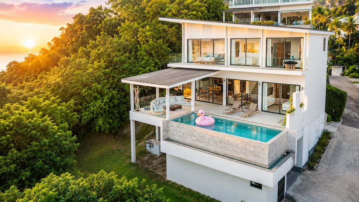 Villa Long - Vue Mer - 3 Chambres - Koh Samui