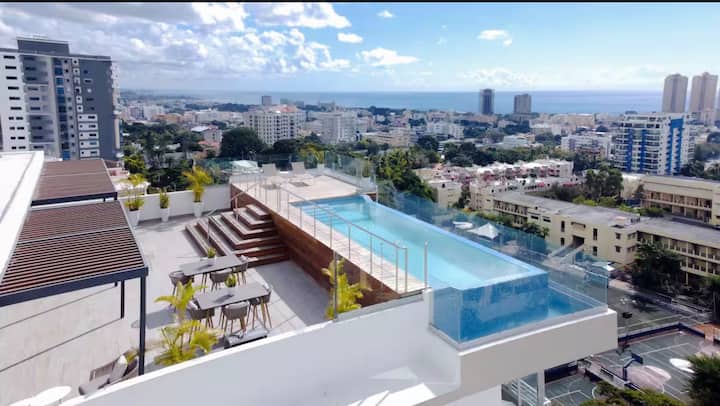 Modern Stylish 3 Br /Near Z. Colonial Rooftop Pool - Santo Domingo