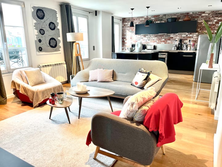 Loft Sous Les Toits Paris Louvre Par Homdnc - Parijs