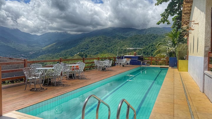 Casa C/ 2 Quartos, Vista Pro Mar/piscina/jacuzzi - Ilhabela