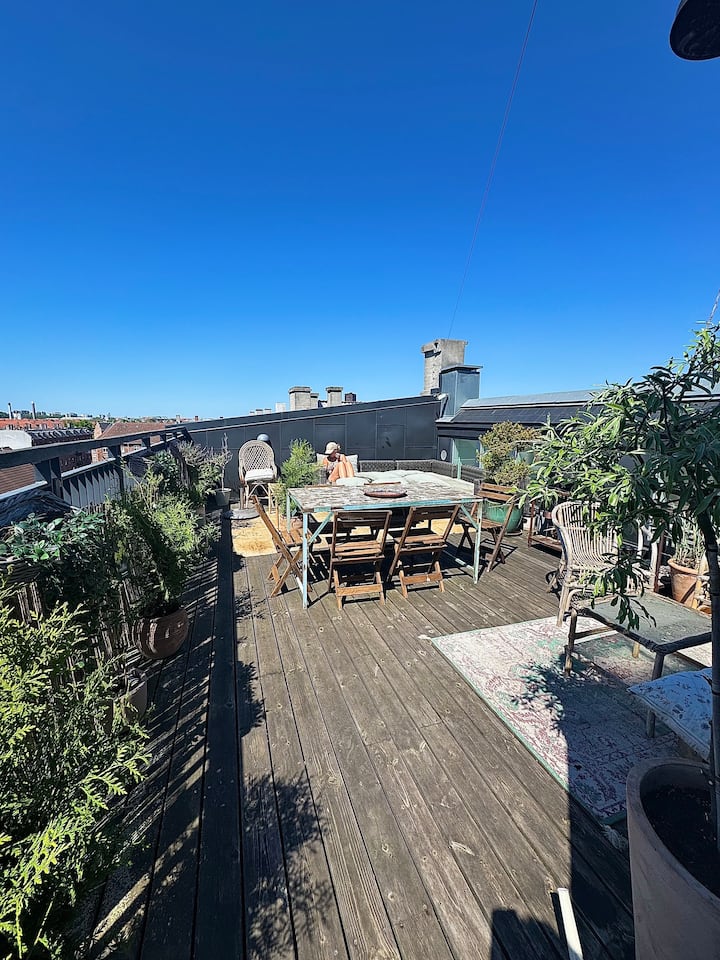 Central Penthouse Flat W. Private Rooftop Terrace - Copenhagen