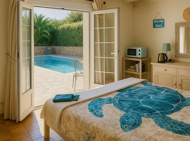 Suite Privee Dans Villa, Piscine, Clim/mer&nature - French Riviera
