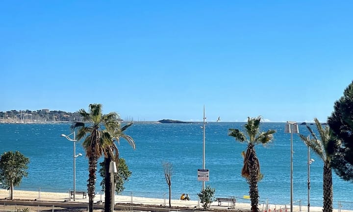 Coquet 2 P Belle Vue Mer, Plage, Pied Dans L’eau - Saint-Aygulf