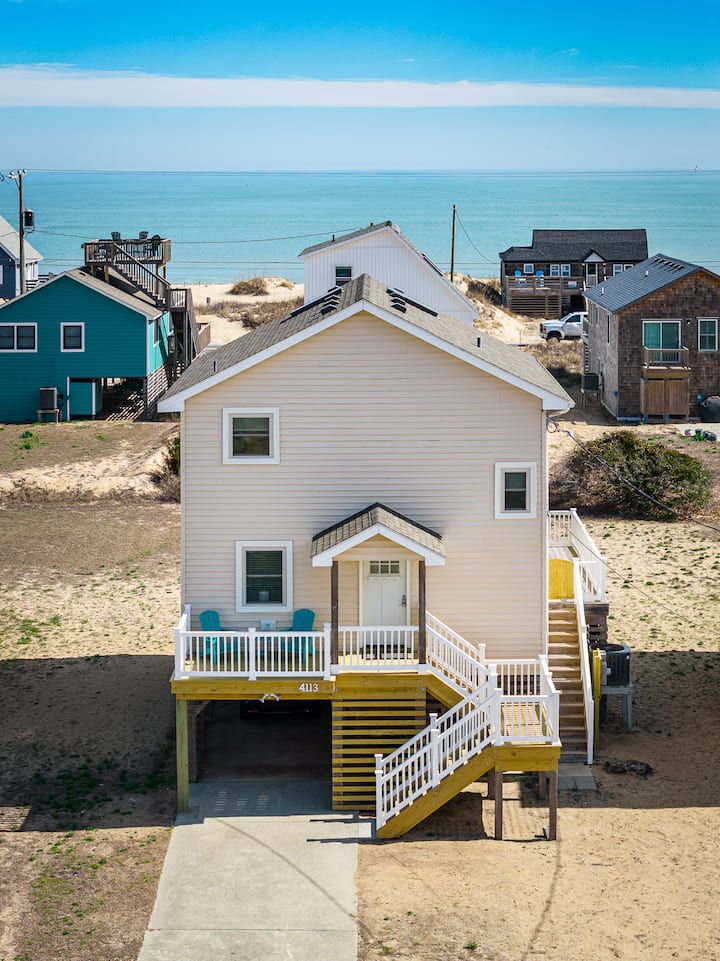 Beach Therapy | Ocean View, Hot Tub, Walk To Beach - Kitty Hawk, NC