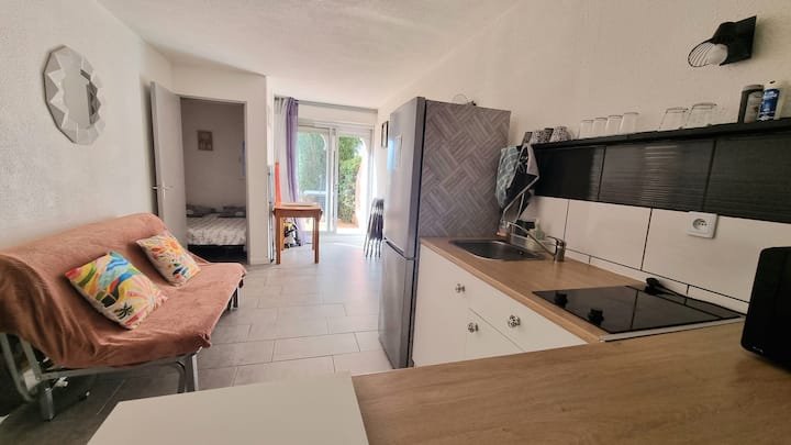 Jardinet, Vue Sur Eau, Studio Cabine Cosy, Parking - Saint-Laurent-de-la-Salanque