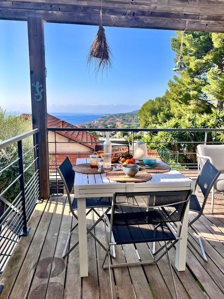 Vista Mare!ampio Triplex,garage,terrazzo,giardino10'dalla Spiaggia Porto A Piedi - Cassis