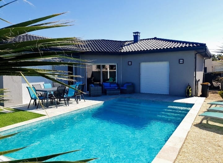 Villa Avec Piscine Chauffée à 15 Min Des Plages - Pézenas