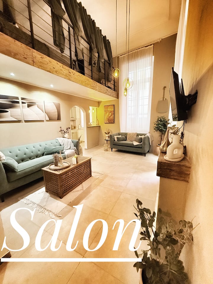 Old Town Loft Duplex 100m2  3 Beds,  Easy Check-in - Niza