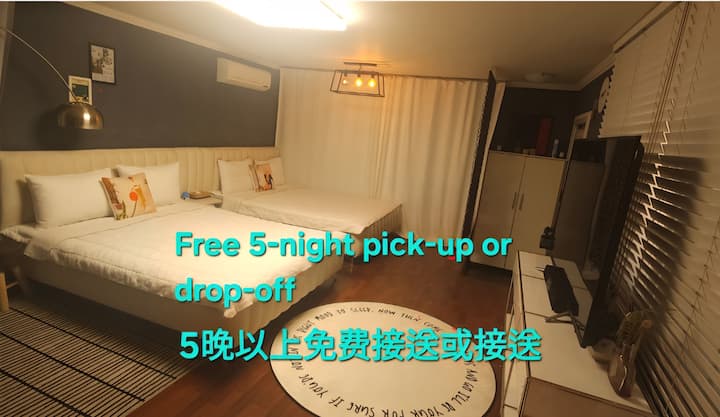 [35평 한층 독채]#서면역3분 #부전역1분 #단독 테라스 #퀸침대 3개 #Day Tour - Pusan