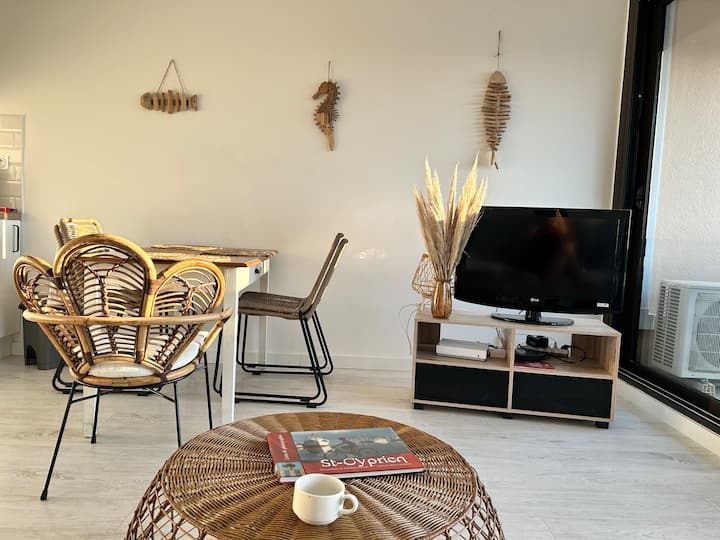 T2 Neuf, Belle Vue – Plage & Port à Pied + Parking - Saint-Cyprien