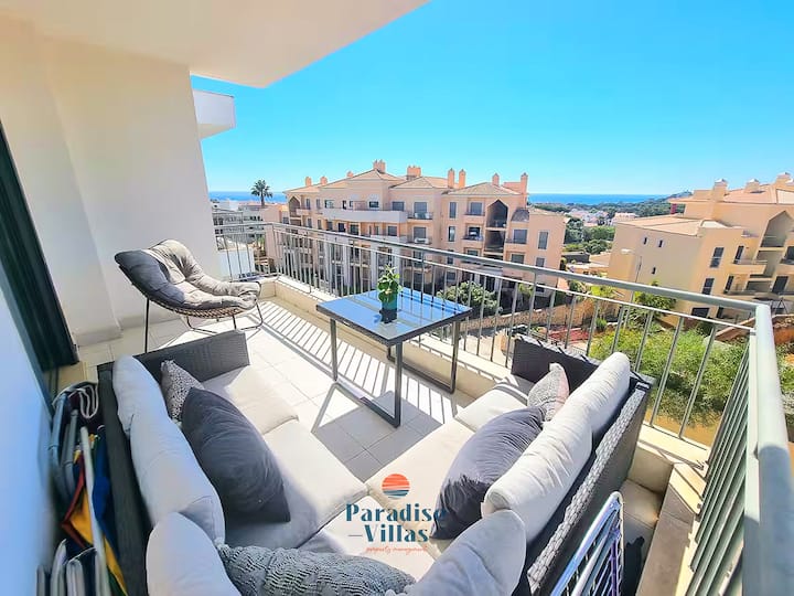 2 Terraces Sea Views, Pool,400m Beach &City Center - Faro District