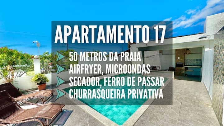 Apb17 50m Da Praia, 2 Qts C/ar, Churrasqueira - Bahia (estado)