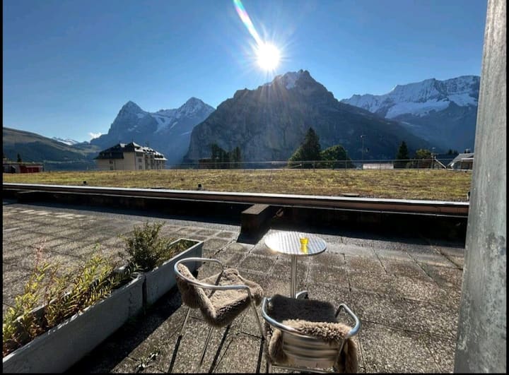 Cozy Mountain View Studio With Terrasse. - Lauterbrunnen