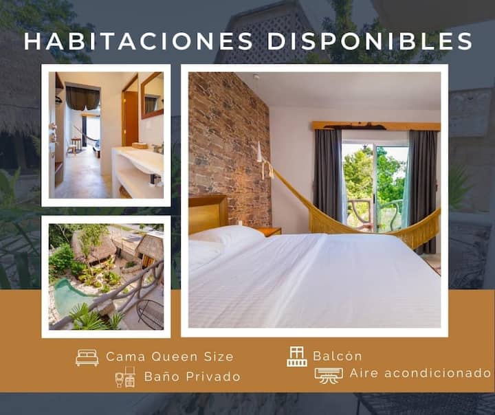 Escapada En Jaakbal - Relájate C/balcón+parking - Tulum