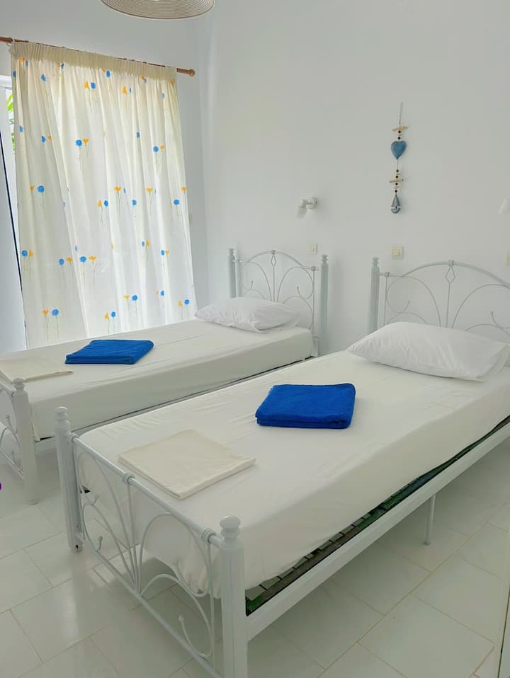 The Palm-tree Studio Apt-estia Twin Room-sea 50m - Kos