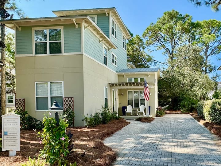 ‘Havana Blue’ 400ft To Beach W/6 P Golf Cart+bikes - Seaside, FL