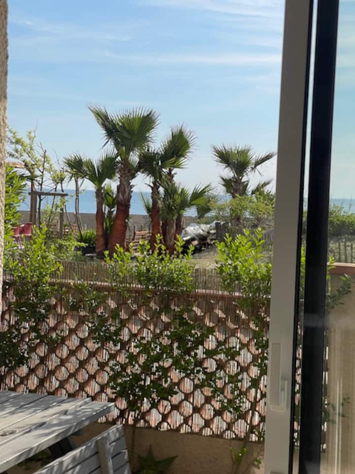 Appartement Vue Mer Direct Plage Avec Parking - Saint-Cyprien Plage