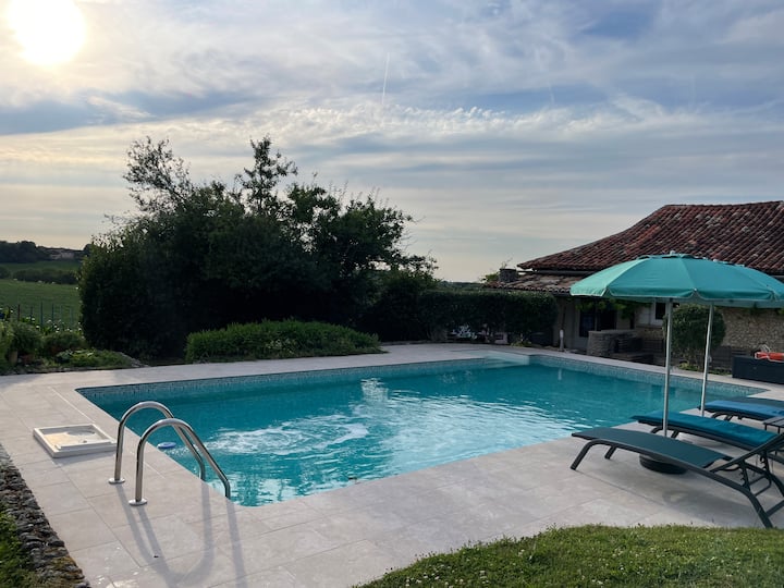 Appartement Indépendant / Chambre D'hôtes, Piscine - Ribérac
