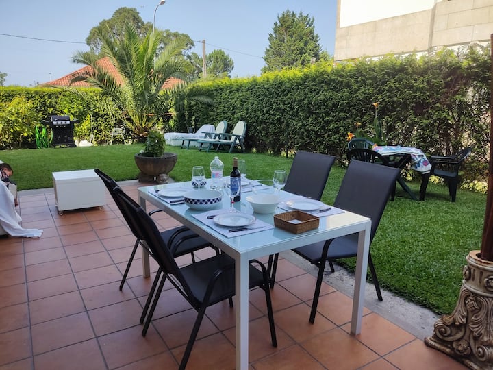 Apartamento Con Jardín Privado Frente A La Playa - Baiona