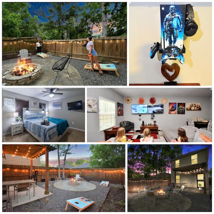 X-box, Nintendo, King| Cozy Luxury Home|slps12 - Downtown Houston