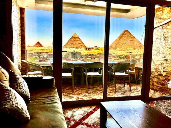 Pyramids Panorama Wide View - Giza