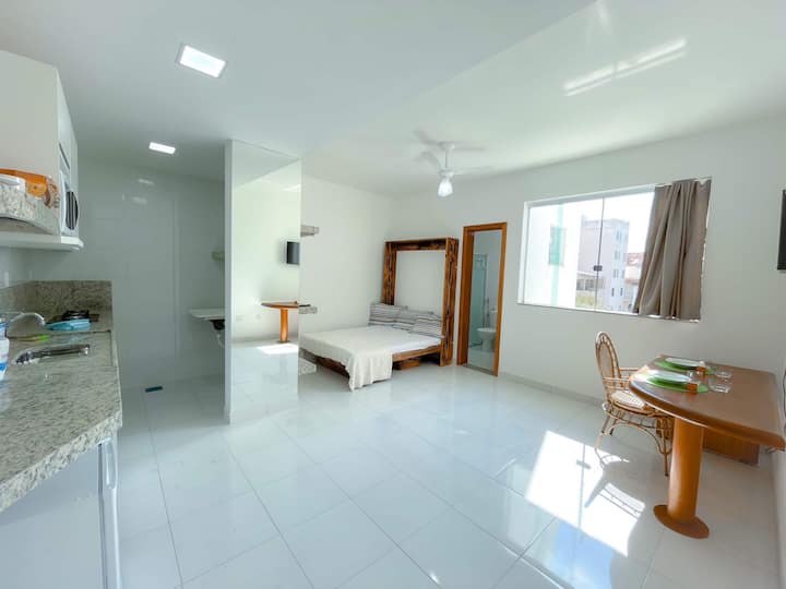 Air-conditioned Loft With Garage In Downtown Carat - Caratinga