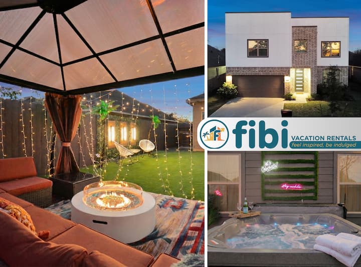 Luxe Downtown Entertainment: Hot Tub, Games, Vibes - Houston, TX