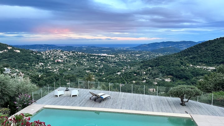 Dépendance éLégante Avec Piscine & Vue Panoramique - Grasse